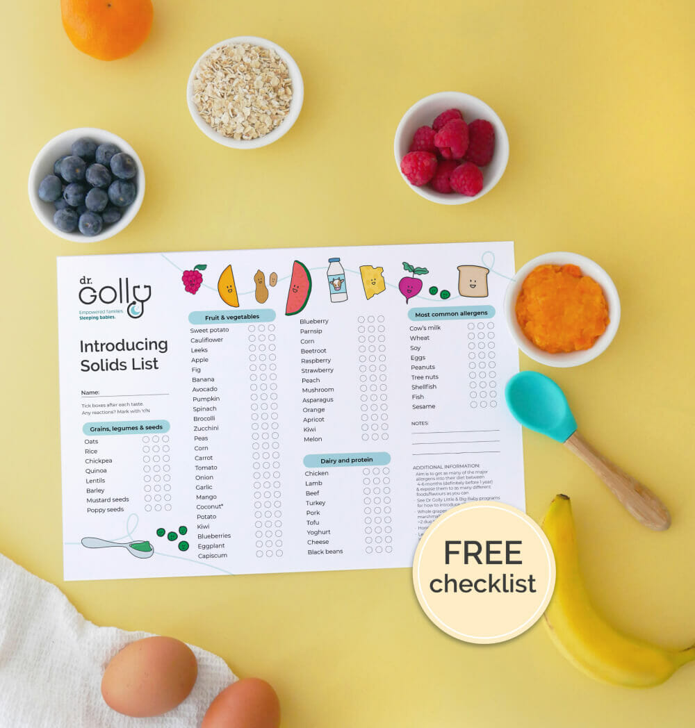 Starting Solids Checklist | Dr Golly